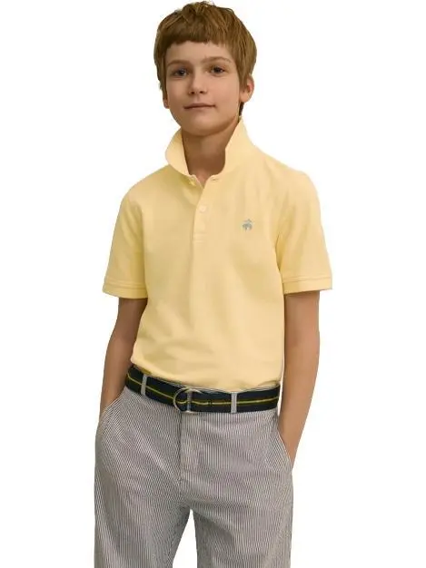 Brooks Brothers Short-sleeve Pique Polo - Medium Yellow