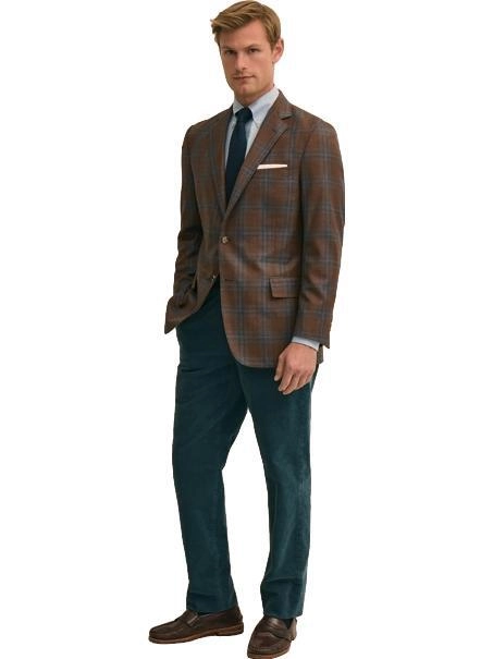 Brooks Brothers Regular Fit Wide-wale Corduroy Pants - Blue