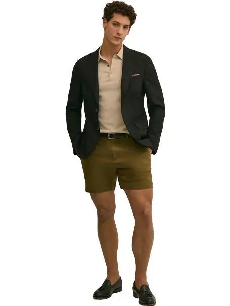 Brooks Brothers The 7" Linen-cotton Shorts - Olive