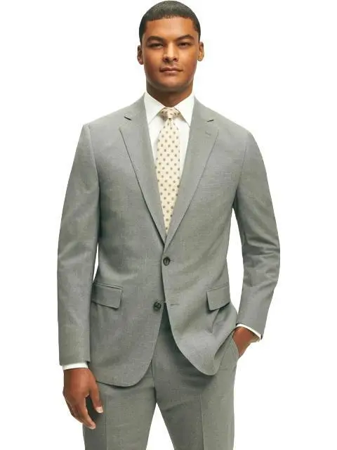 Brooks Brothers Explorer Collection Classic Fit Wool Pinstripe Suit Jacket - Grey