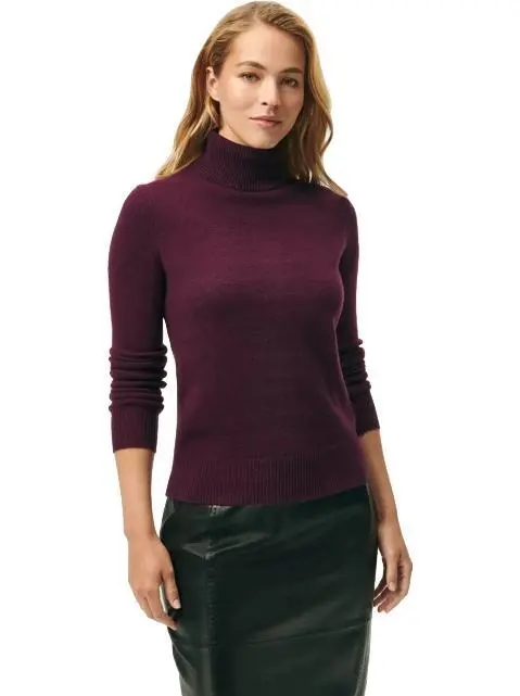 Brooks Brothers Cashmere Turtleneck Sweater - Maroon