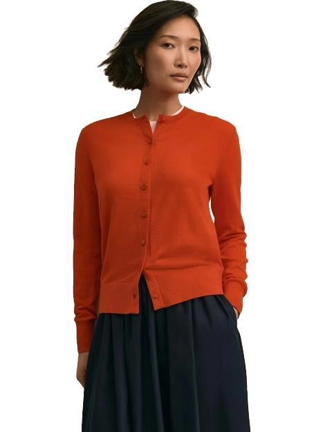 Brooks Brothers Supima Cotton Cardigan Sweater - Red