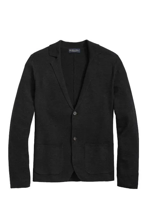 Brooks Brothers Ultimate Merino Wool Sweater Blazer - Charcoal
