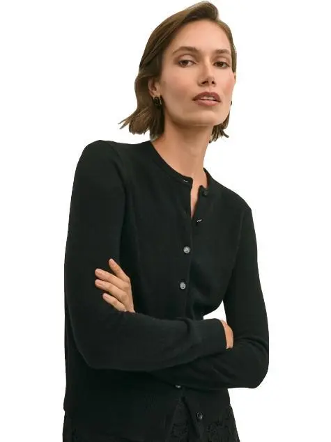 Brooks Brothers Cashmere Cardigan Sweater - Black