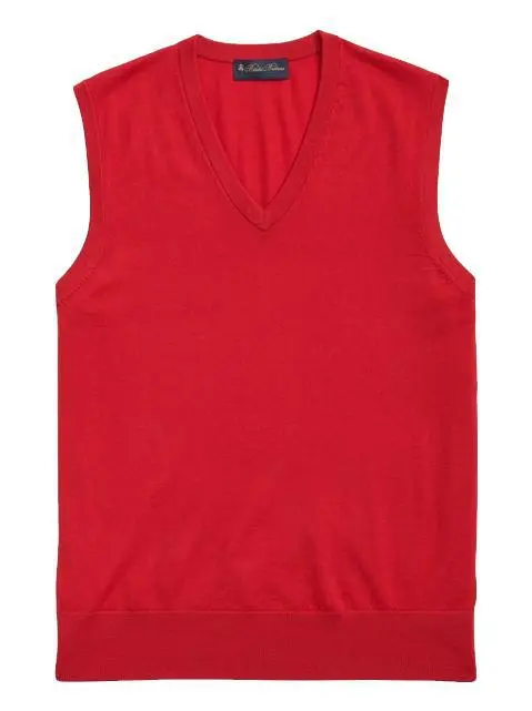Brooks Brothers Merino Wool Sweater Vest - Red