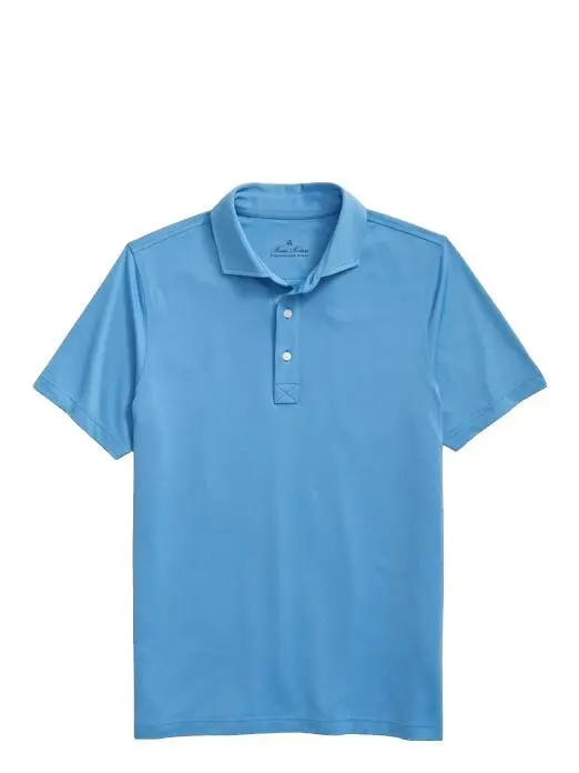 Brooks Brothers Performance Series Spread Collar Polo Shirt - Blue