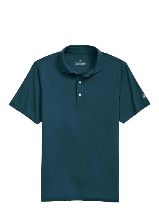 Brooks Brothers Performance Series Spread Collar Polo Shirt - Teal