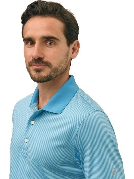 Brooks Brothers Performance Series Micro Stripe Jersey Polo Shirt - Blue