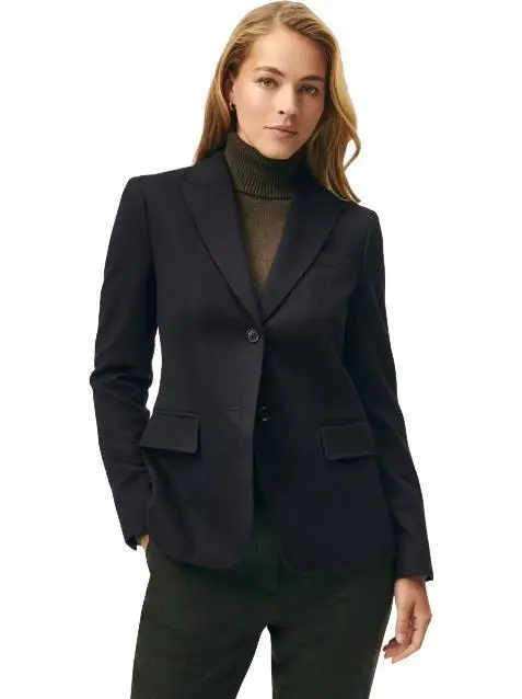 Brooks Brothers Cashmere 2-button Jacket - Navy