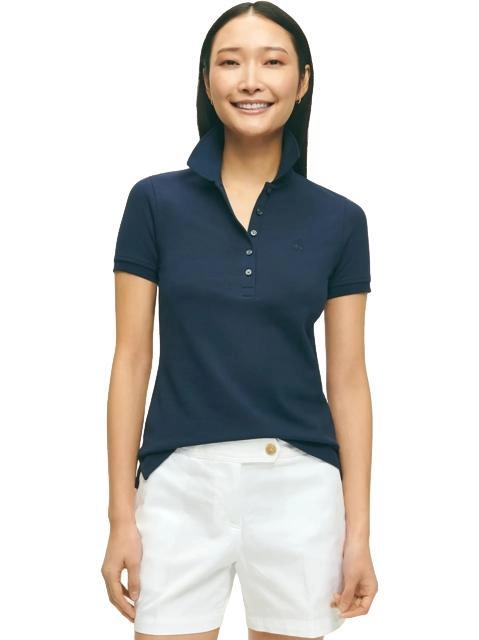 Brooks Brothers Supima Cotton Pique Polo Shirt - Navy
