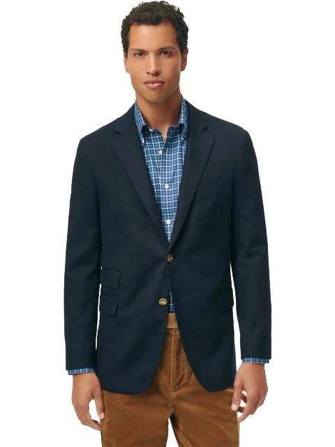 Brooks Brothers Classic Fit Cashmere Fit 1818 Blazer - Navy