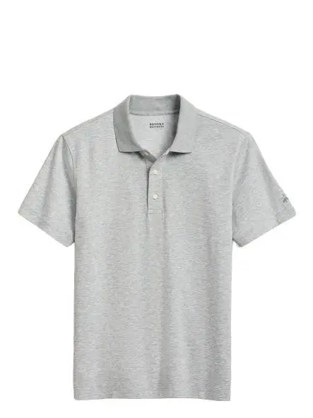 Brooks Brothers Supima Cotton Polo Shirt - Light Grey