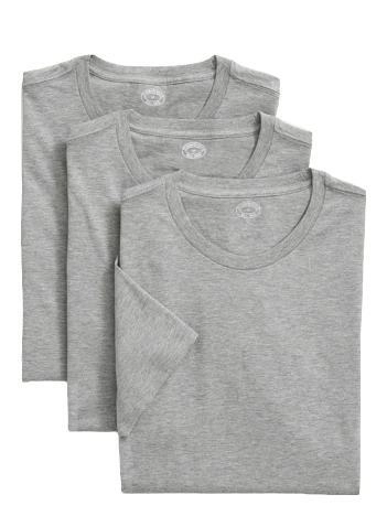 Brooks Brothers Supima Cotton Crewneck 3 Pack T-shirts - Grey
