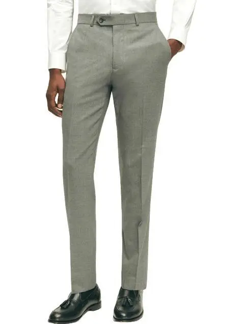 Brooks Brothers Explorer Collection Slim Fit Wool Suit Pants - Grey