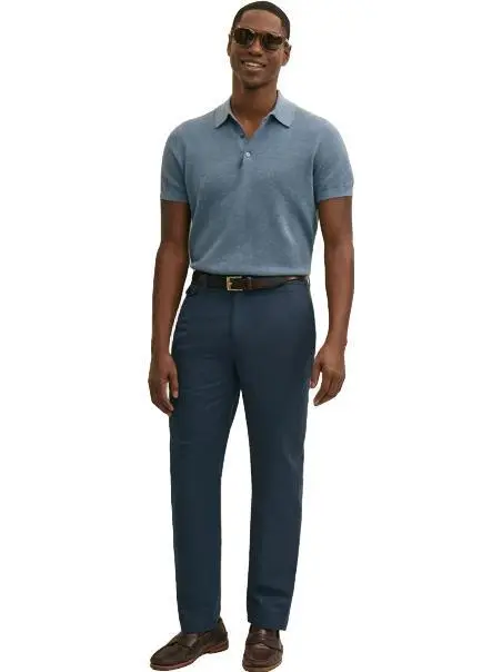 Brooks Brothers Linen-cotton Pants - Navy
