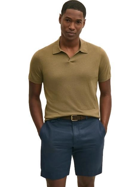 Brooks Brothers Lightweight Luxe Johnny Collar Sweater - Green