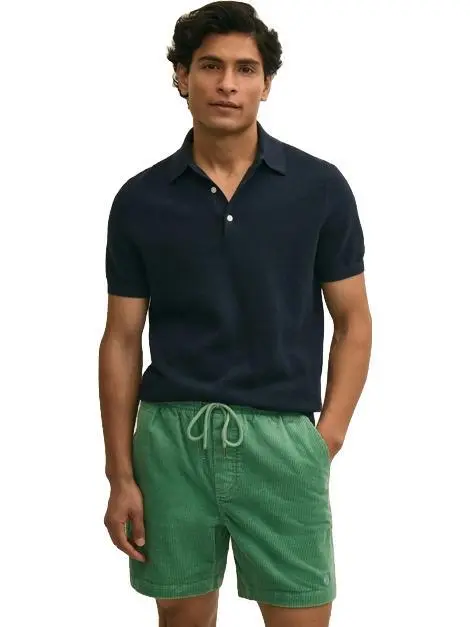 Brooks Brothers Supima Cotton Pique Polo Sweater - Navy