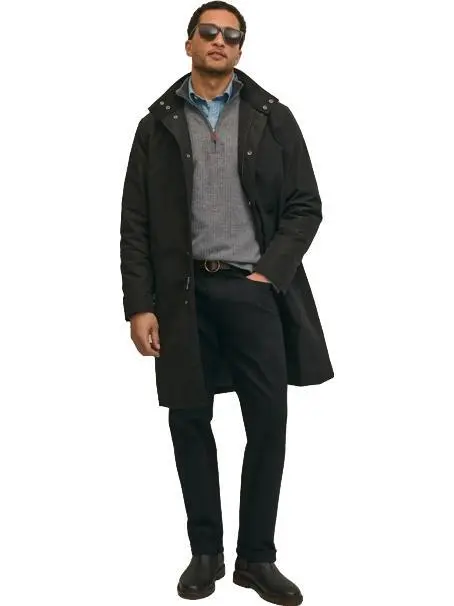 Brooks Brothers Water-resistant Raincoat - Black
