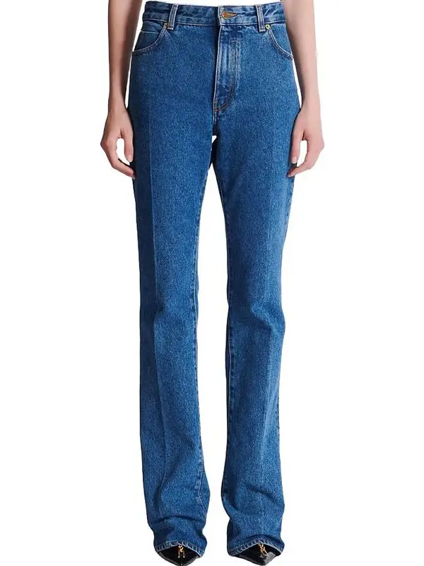 Balmain Straight-leg Denim Jeans - Blue