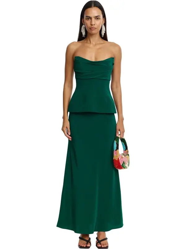 Acler Gilwell Maxi Dress - Deep Emerald