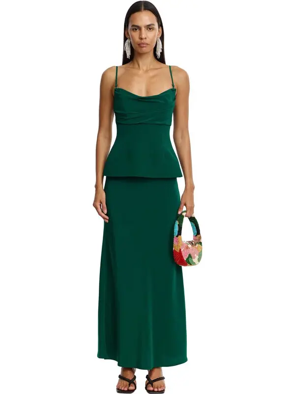 Acler Gilwell Maxi Dress - Deep Emerald