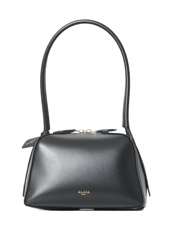 Alaïa Le Bouledogue Small Leather Shoulder Bag - Black