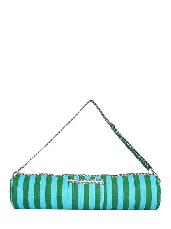 CYC Striped Cotton Yoga Mat Bag - Blue