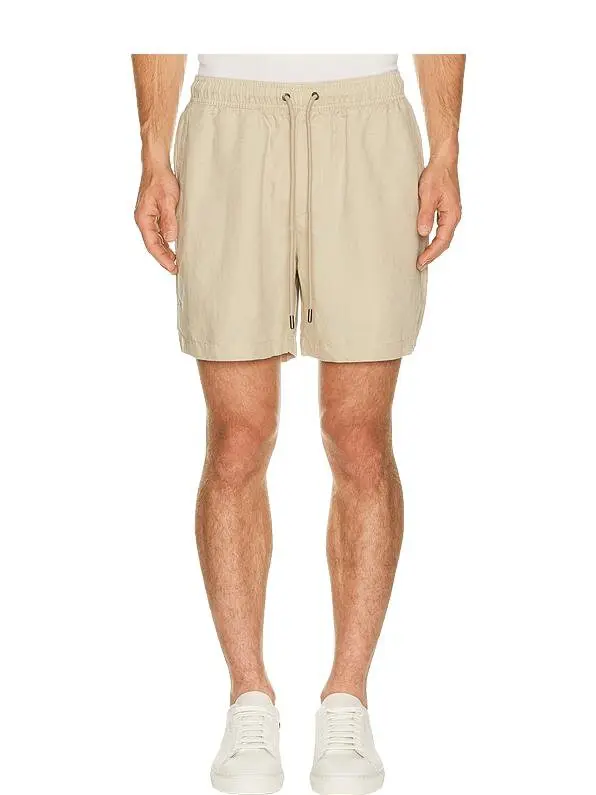 Onia Air Linen Pull On Short - Dune