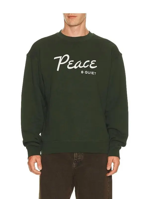 MUSEUM OF PEACE & QUIET Diner Crewneck Sweatshirt - Forest