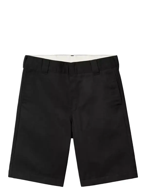 Carhartt Work In Progress Logo Patch Shorts - Black