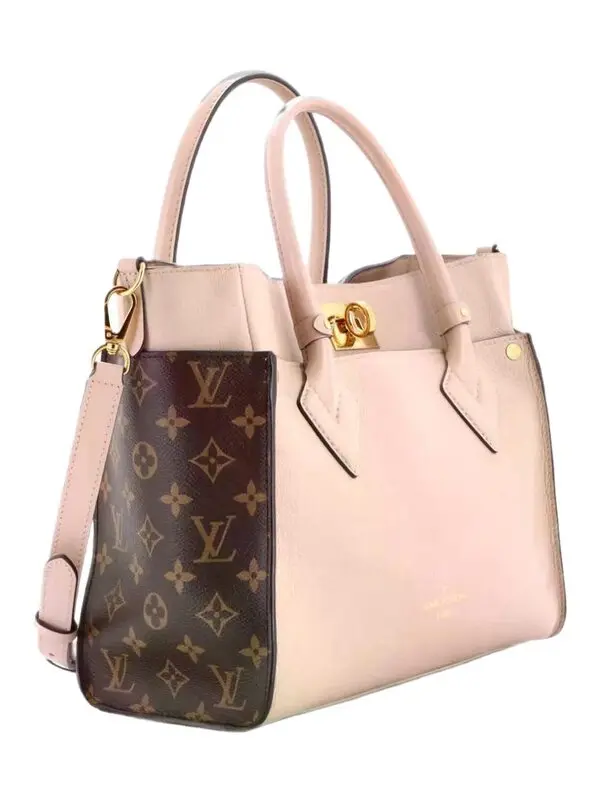 LOUIS VUITTON On My Side Mm Tote Bag In Monogram Canvas And Leather - Brown