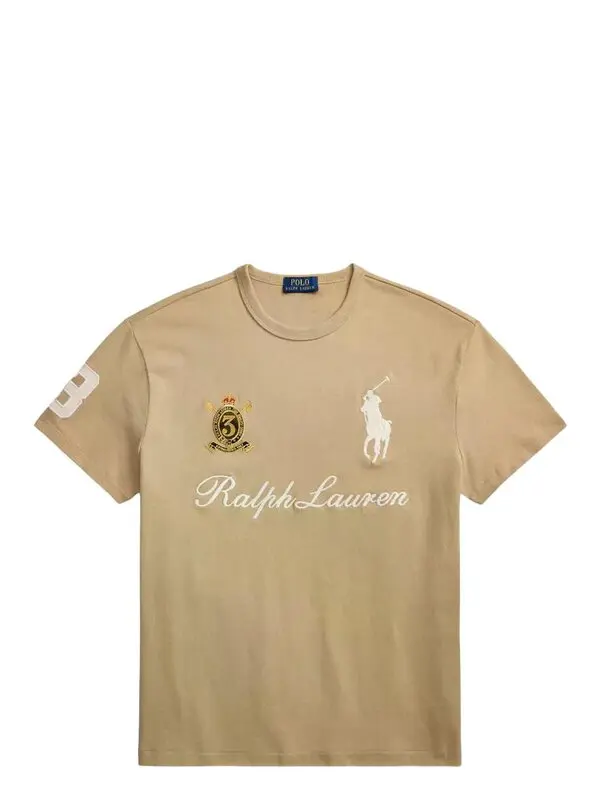 Polo Ralph Lauren Big Pony Logo-embroidered T-shirt - Neutrals