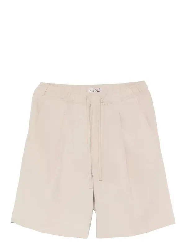 STATE OF ORDER Pleated Shorts - Neutrals