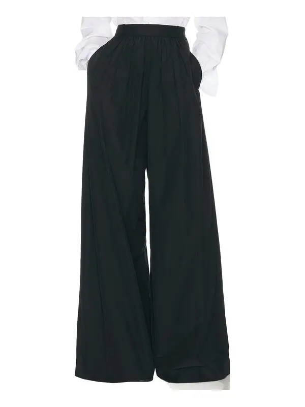 Ralph Lauren Vanessa Full Length Pleated Pant - Black
