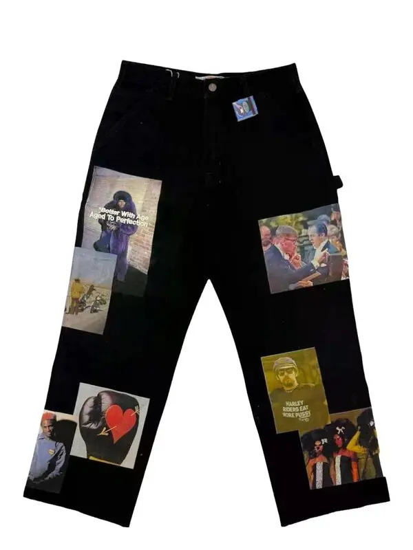 BETTER WITH AGE Tabloid Carpenter Trousers - Black