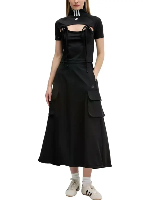 Adidas City Tech Logo-print Cargo Skirt - Black