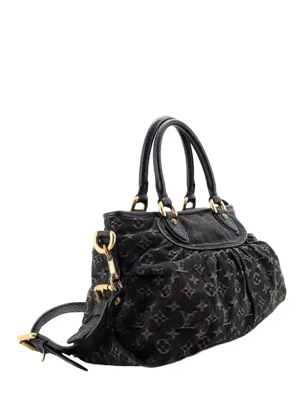 LOUIS VUITTON Monogram Denim Neo Cabby Mm Tote Bag - Black