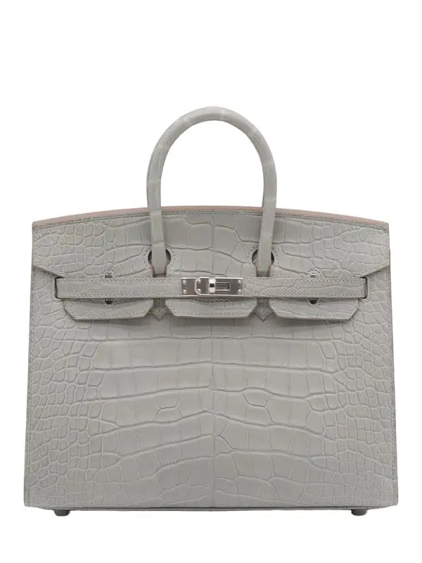 Hermès Birkin Matte Alligator Palladium Hardware - Grey