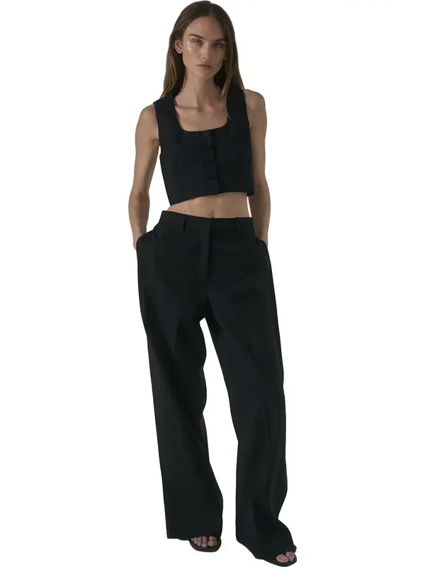 HEIRLOME Valentina Faille Trousers - Black