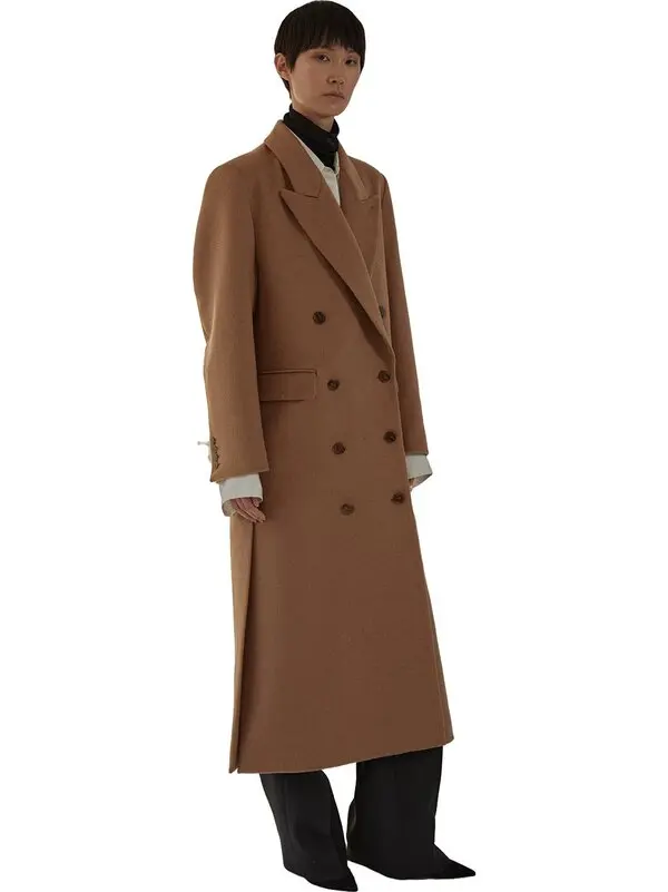 HEIRLOME Lilli Double Breasted Tailored Coat - Camel