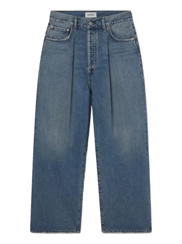 AGOLDE Franka Pleat Baggy Jeans - Blue