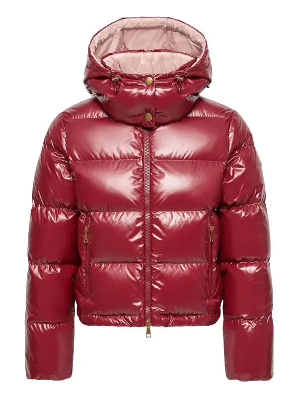 Moncler Niveole Short Padded Jacket - Ruby Red