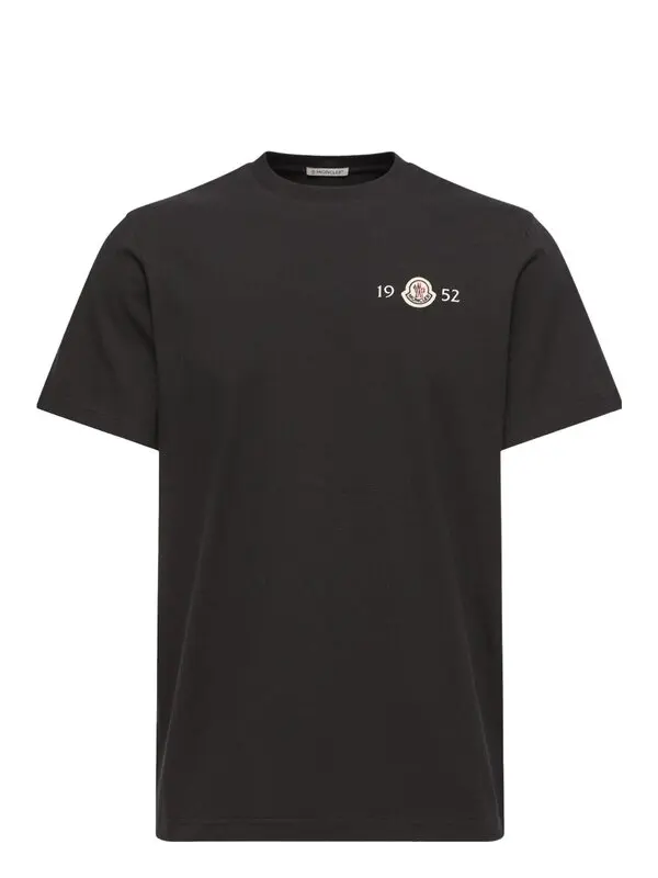 Moncler Logo Patch Crewneck T-shirt - Black