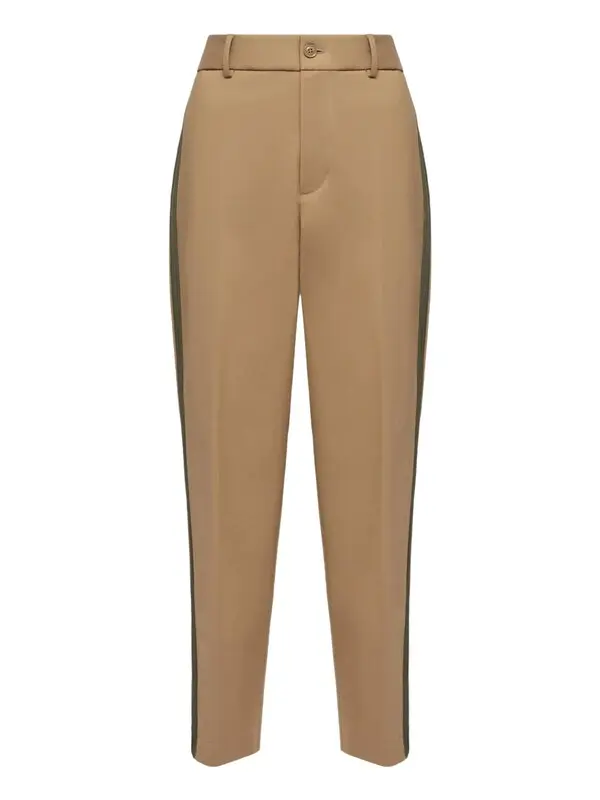 Moncler Tailored Trousers With Side Stripes - Brown