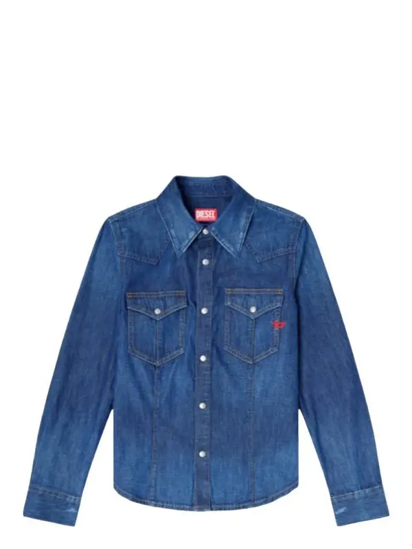 DIESEL® Western Denim Shirt - Medium Blue