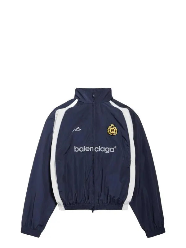 Balenciaga Zip-up Track Jacket - Navy Blue