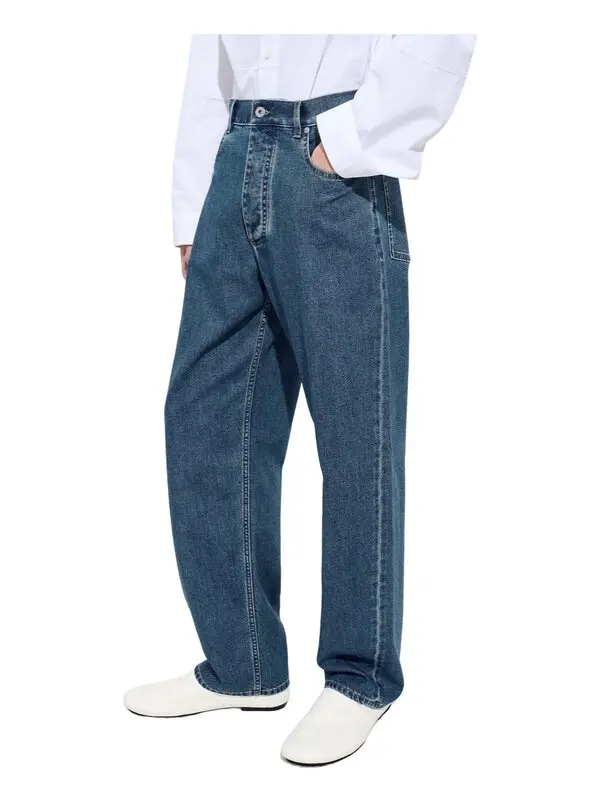 Bottega Veneta Wide Leg Jeans - Medium Blue