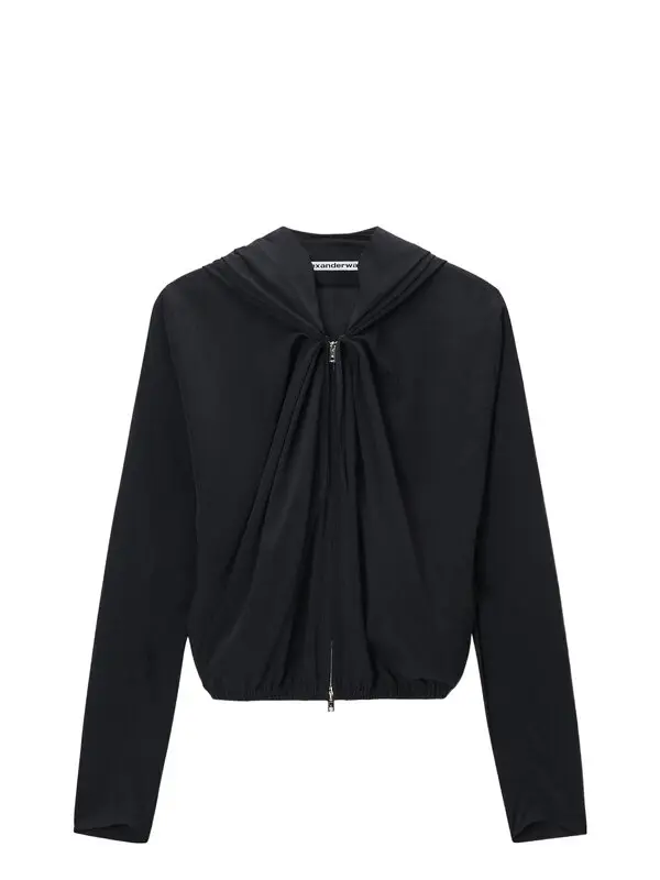 Alexander Wang Zip-up Hoodie - Black