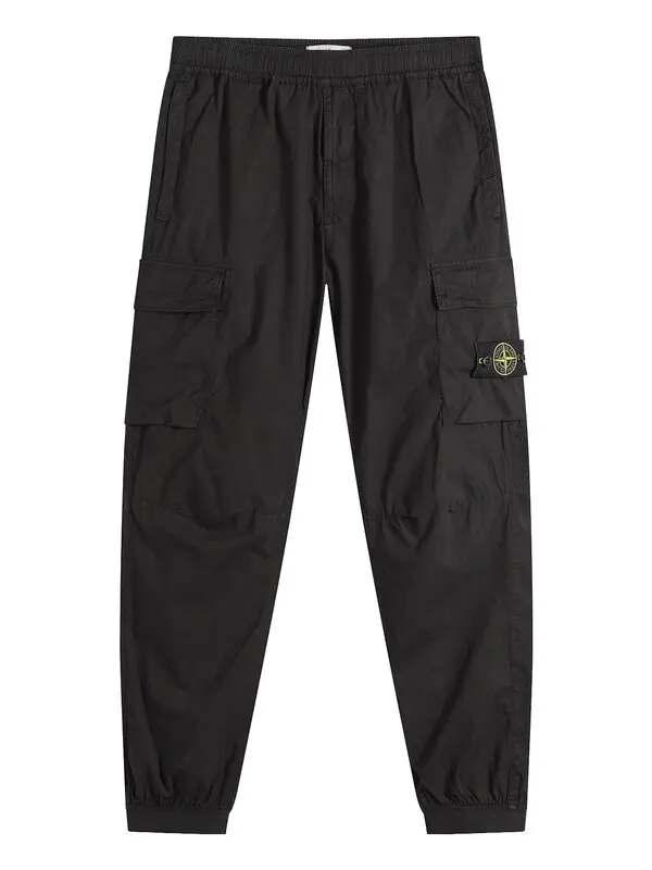 Stone Island Paracadute Cargo Trousers - Black