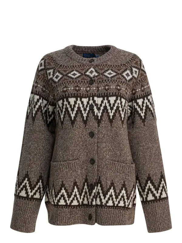 Polo Ralph Lauren Fair Isle Jacquard Cardigan - Multicolour